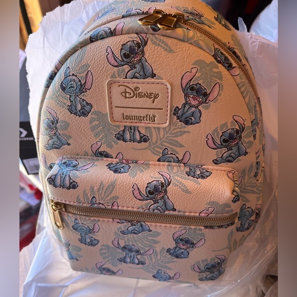 Loungefly | Bags | Disney Loungefly Stitch Tropical Leaves Mini Backpack | Poshmark